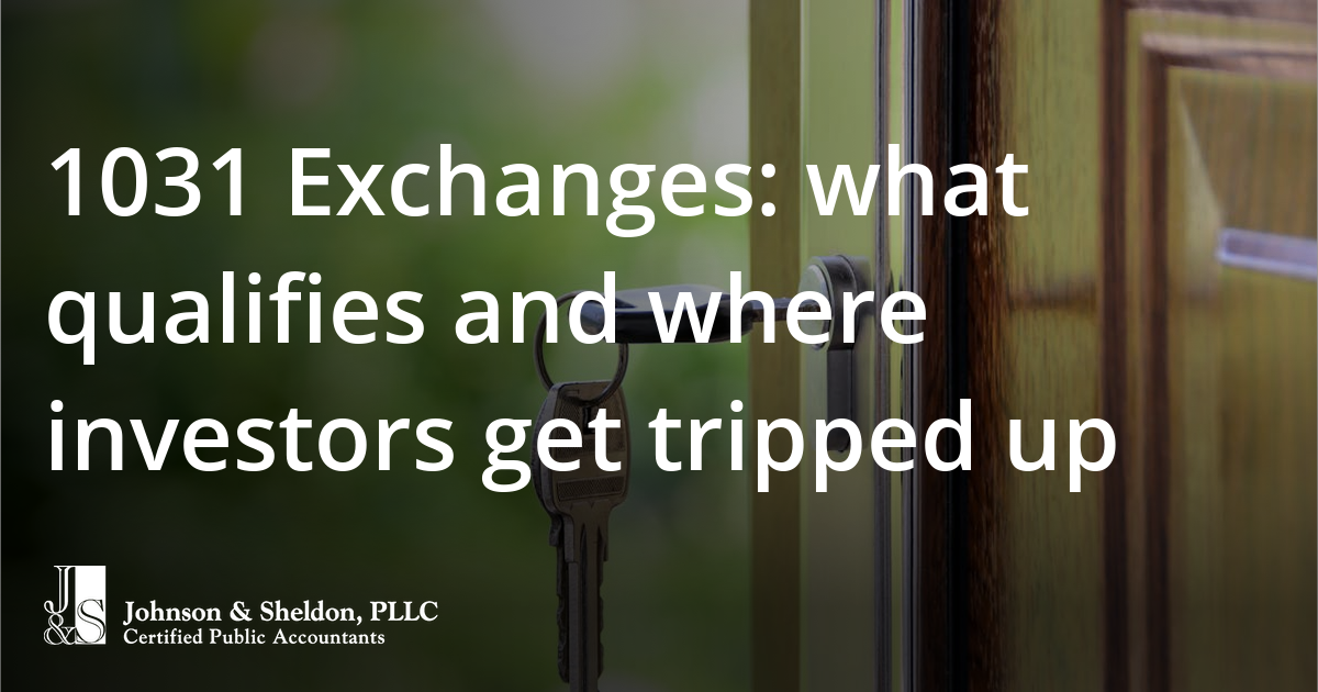 1031 Exchanges: what qualifies and where investors get tripped up ...